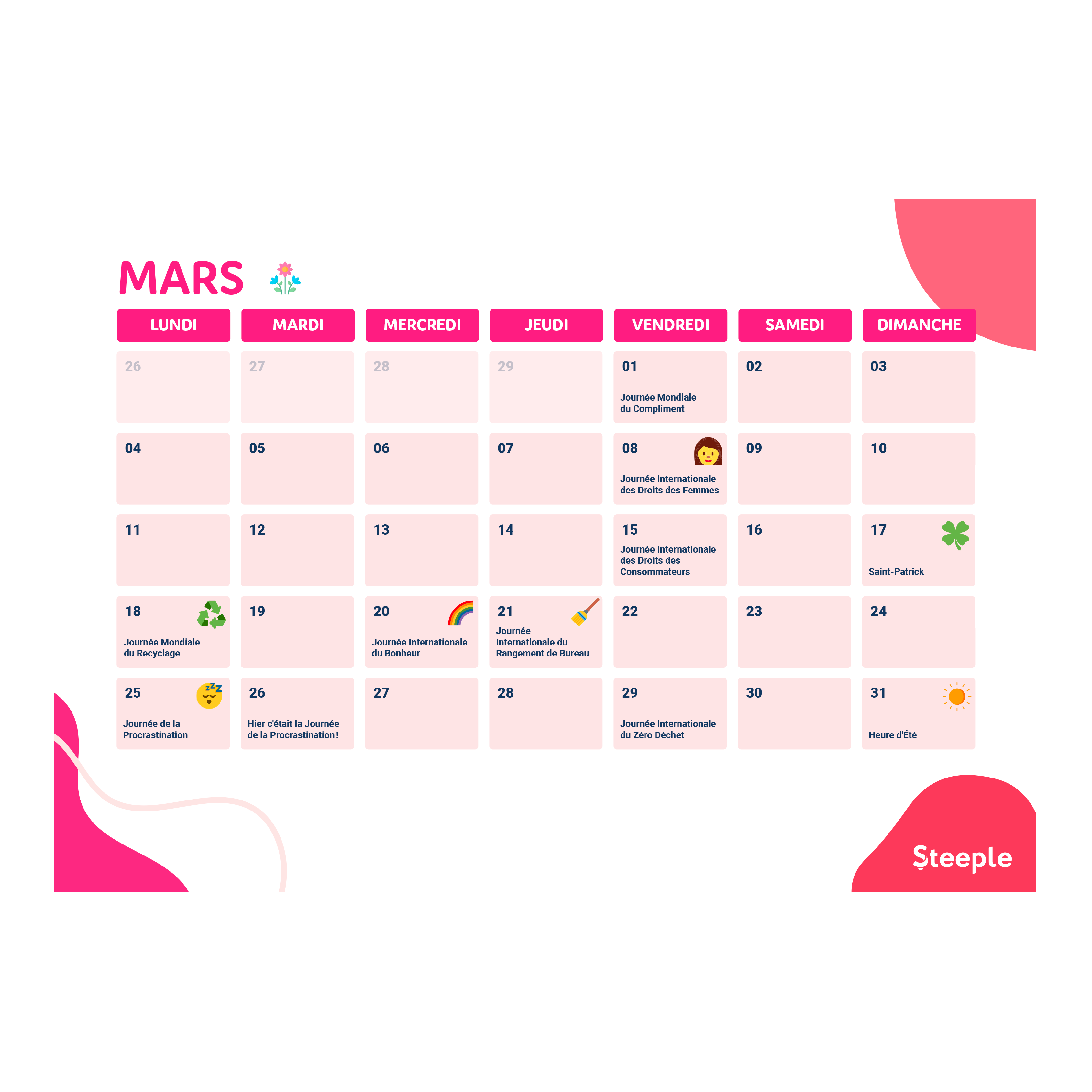 Calendrier social media 2024. 100 dates clés pour votre communication
