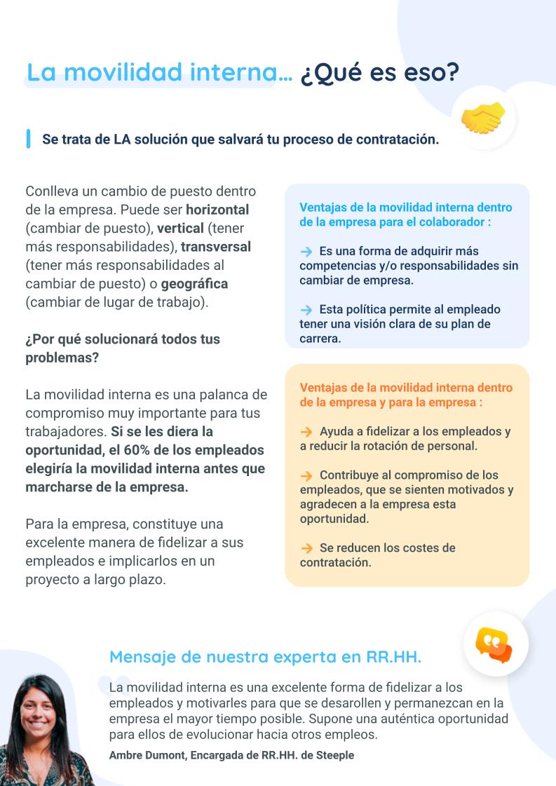 Lista de control para el proceso de movilidad interna en una empresa